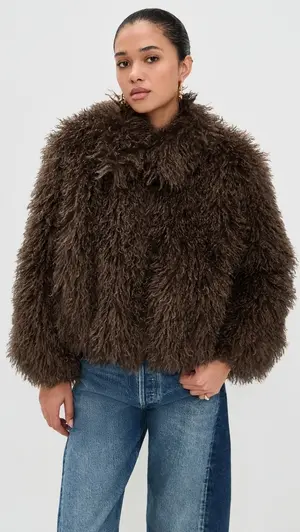 Astr The Label Kamrath Faux Fur Jacket