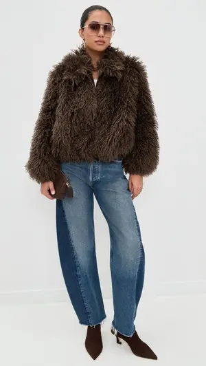 Astr The Label Kamrath Faux Fur Jacket