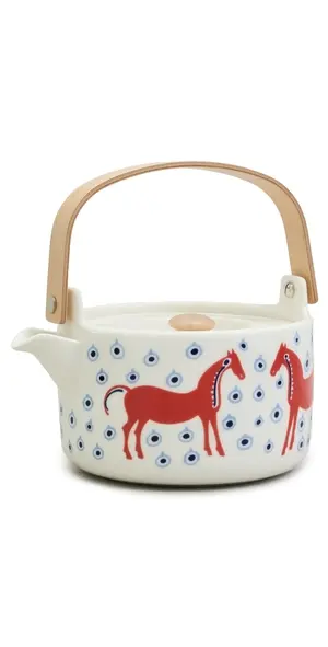 Marimekko Oiva Musta Tamma Teapot
