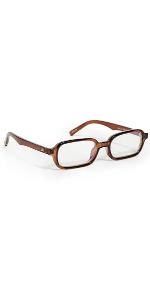 Le Specs Pilferer Rectangular Sunglasses - Chestnut