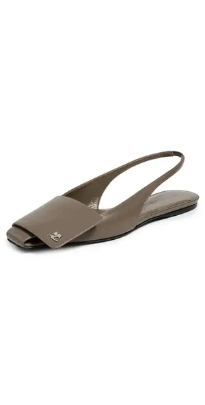 COURREGES Fold Slingbacks