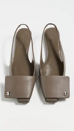 COURREGES Fold Slingbacks