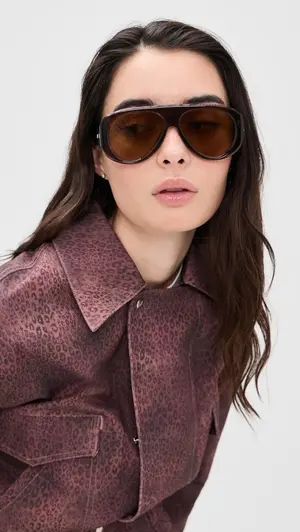 Le Specs Dream Boat Aviator Sunglasses - Cocoa