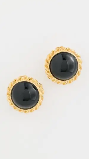 KENNETH JAY LANE Stone Clip-on Earrings