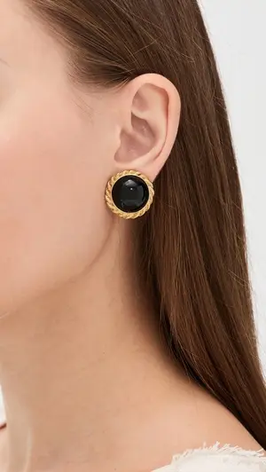 KENNETH JAY LANE Stone Clip-on Earrings