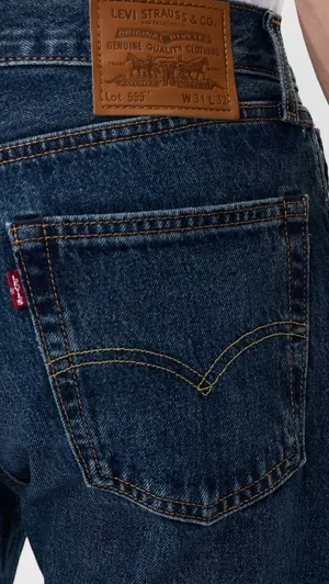LEVI'S 555 Relaxed Straight Jeans - Check The Score