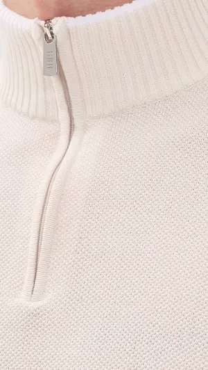 Fedeli Favonio Cotton Quarter Zip Pullover