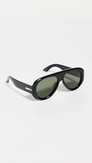 Le Specs Dream Boat Sunglasses - Black