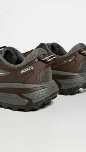 HOKA® Mafate Speed 2 Performance Sneakers - Asphalt Grey/walnut