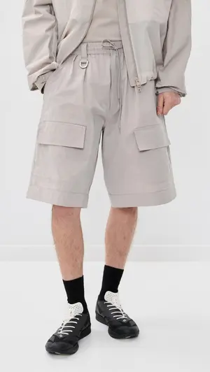 Y3 Cargo Shorts With Drawstring Waist
