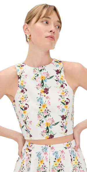 AZLEE Lina Floral Print Top