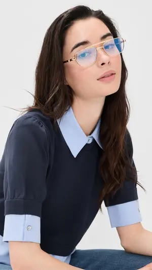 Le Specs Le Mimi Eyeglasses - Gold