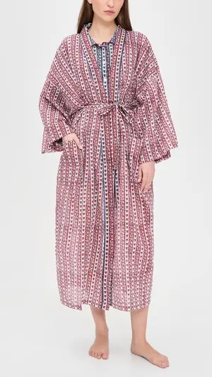 FOLKLOORE Cotton Twill Dressing Gown