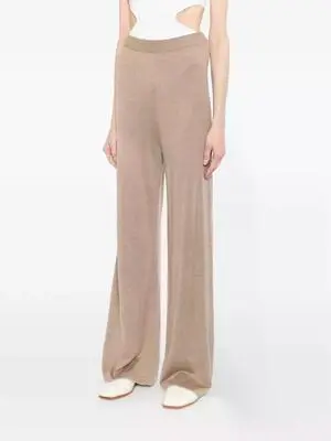 N.peal Knitted Wide-leg Trousers