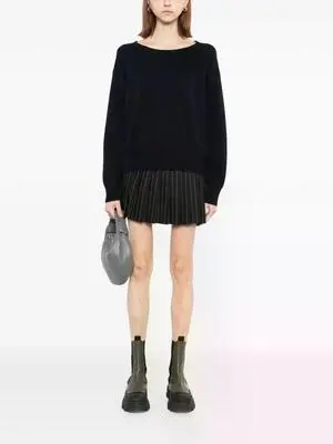 N.peal Boat Neck Crop Knitwear