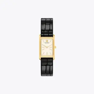 Tory Burch Slim Eleanor Watch - Ivory/gold/black