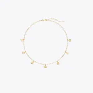 Tory Burch Curiosity Heart Necklace - Tory Gold