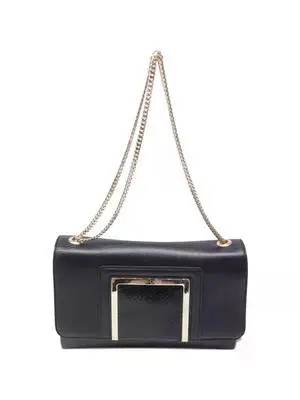 JIMMY CHOO Alba Leather Shoulder Bag