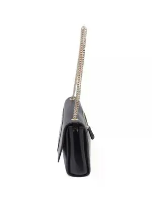 JIMMY CHOO Alba Leather Shoulder Bag
