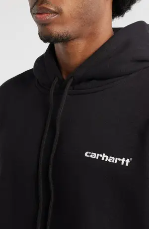 Carhartt Work In Progress Logo Hooded Sweatshirt