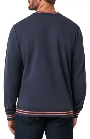 Travis Mathew Social Club Contrast Stripe Sweatshirt - Total Eclipse