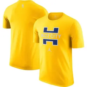 JORDAN BRAND Charlotte Hornets 2025/26 City Edition Remix Essential Logo T-shirt - Yellow