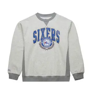 Mitchell & Ness Philadelphia 76ers Vintage Logo Pullover Sweatshirt