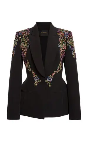 Zuhair Murad Beaded Cady Coat