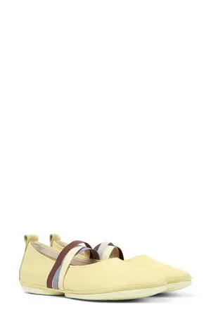 Camper Right Nina Twins Ballerina Flat - Light Pastel Yellow