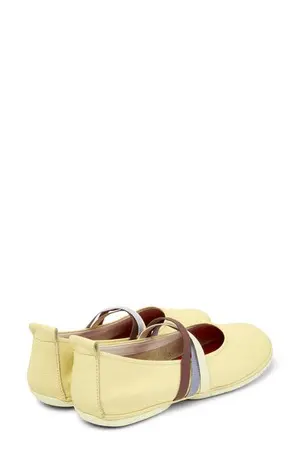 Camper Right Nina Twins Ballerina Flat - Light Pastel Yellow