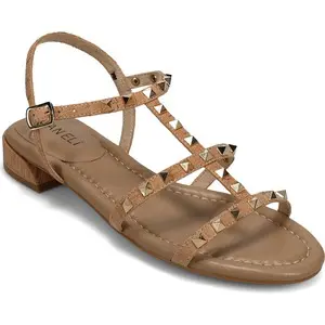 Vaneli Studded T-strap Sandal - Natural