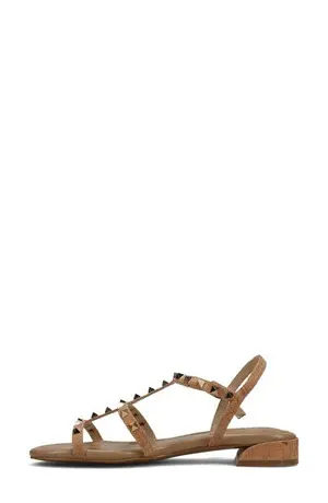 Vaneli Studded T-strap Sandal - Natural