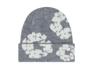 DENIM TEARS Cotton Wreath Beanie - Grey