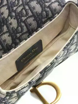 Dior Jacquard Saddle Bag