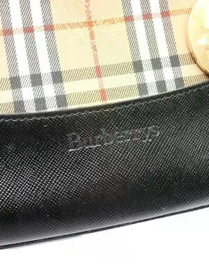 Burberry 2010's Nova Check Leather Tote Bag
