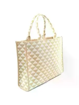 Prada 2010s Triangolo Jacquard Tote