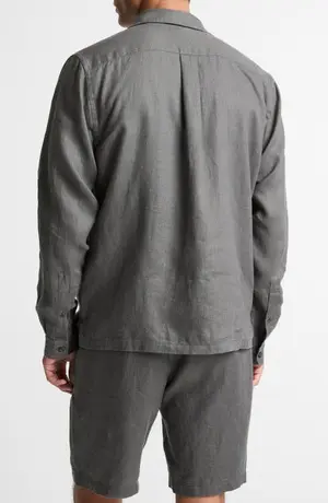 Vince Linen Garage Button-up Shirt