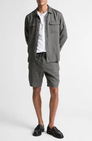 Vince Linen Garage Button-up Shirt