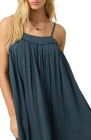 O'Neill Sai Saltwater Solids Cover-up Cotton Maxi Dress - Slate