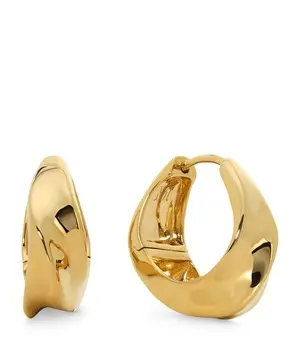 Monica Vinader Vermeil Nomade Hoop Earrings - Gold