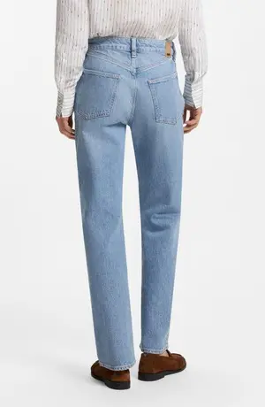 BOSS Parkway Slim Straight Leg Jeans - Medium Blue