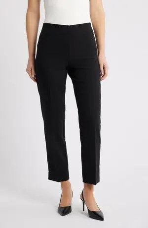 Anne Klein Hollywood Waist Ankle Pull-on Pants - Anne Black