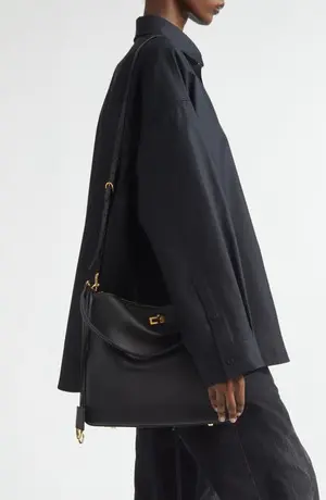 Balenciaga Medium Rodeo Leather Hobo Bag