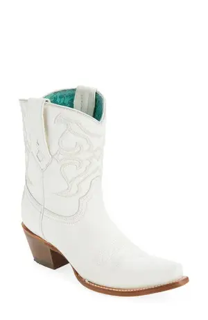 CORRAL Embroidered Western Boots - White