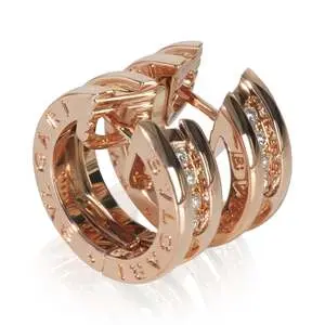 BVLGARI B.zero1 Diamond Hoop Earrings