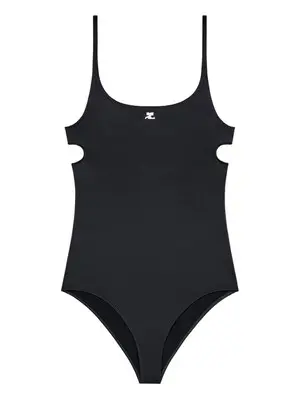 COURREGES Cut-out One-piece Swimsuit - Black