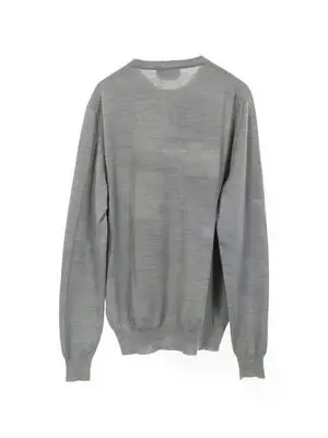 Hermès Crew-neck Knit Top - Grey