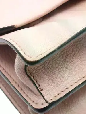 Miu Miu Madras Leather Shoulder Bag - Pink