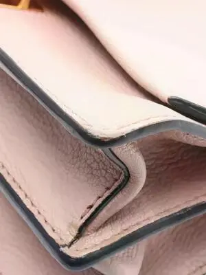 Miu Miu Madras Leather Shoulder Bag - Pink