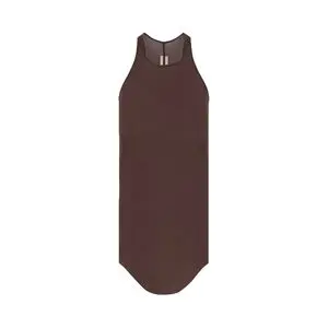 Rick Owens Basic Rib Tank Top - Brown